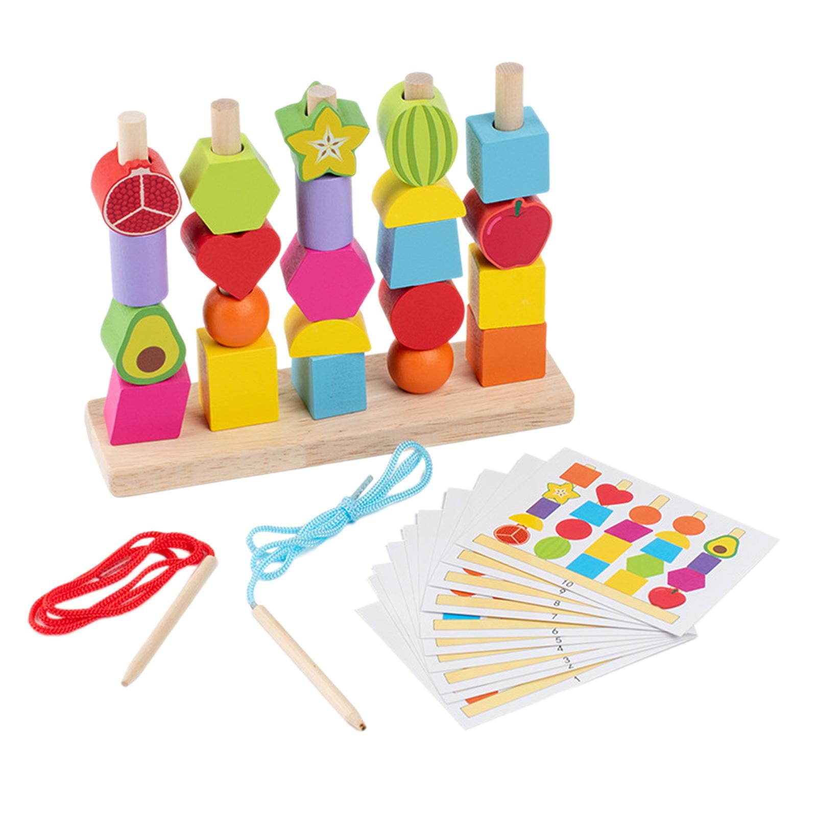 Click here for Yinanstore Montessori Wooden Beads Sequencing Toy... prices