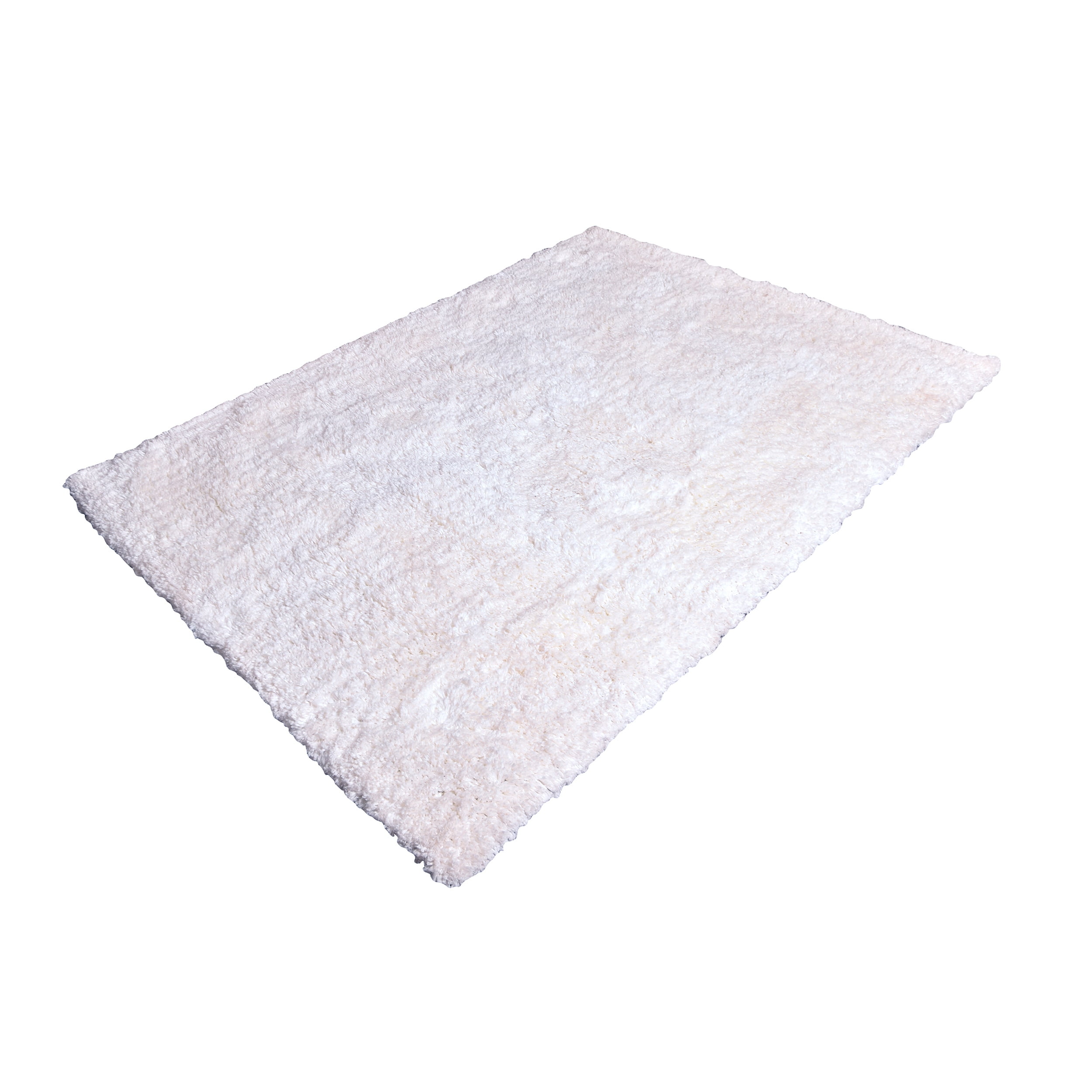 Super Soft Shag Rug Snow White Premium Microfiber Handmade Shaggy Area ...