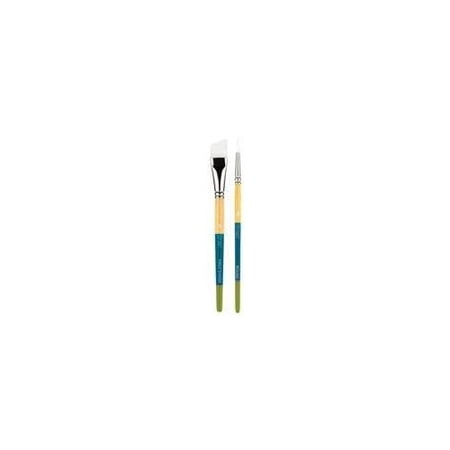 DIXON TIC/PRINCETON BRUSH 9850BS6 SNAP WHITE TAKLON SHORT HANDLE BRIGHT ...