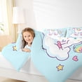 Aikeke Cute Rainbow Unicorn King Bedding 7pcs, Stars Love Heart Print ...