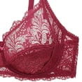 Qetyuw Womens Sexy Lace Push Up Bras Plus Size Wire Bras Sheer