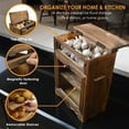 Free Assemble Wooden Countertop Potato and Onion Storage Bin Box ...