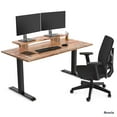 Desky Zero Softwood Office Desk - Acacia / 60 X 30 Inches / Space Gray ...