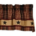 The Country House Collection Village Star Country Valance, 72" Wide x ...
