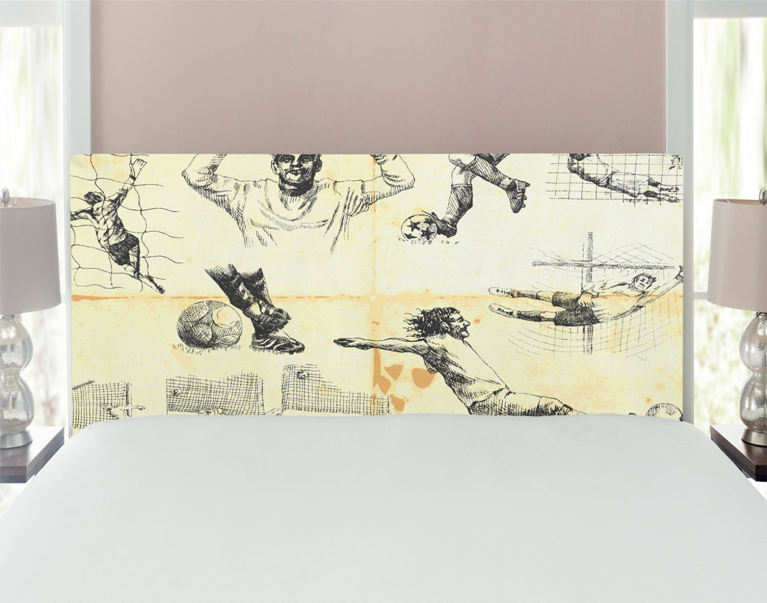 Buy Soccer Headboard, Arrangement of Different Soccer Player Goalkeeper ...