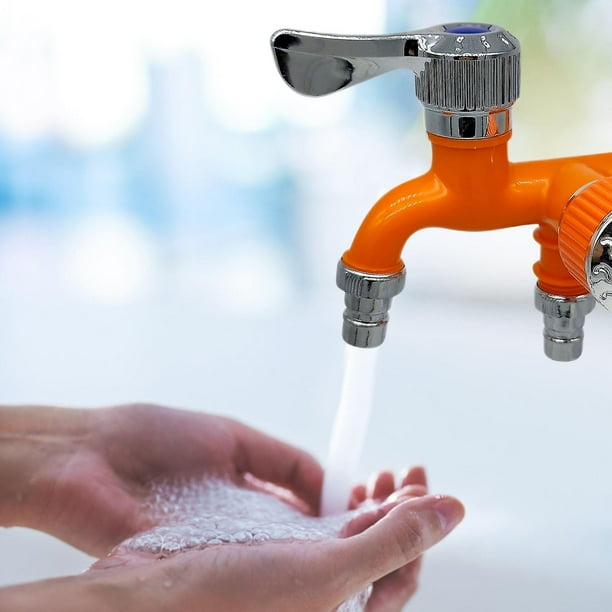 Amdohai 90 Degree Double-valve Water Tap Double External Control ...