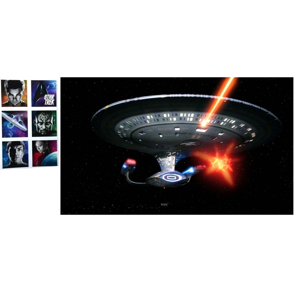 Star Trek Starship Enterprise Mouse Pad Full Attack with 6 Stickers ...
