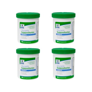 Quality Choice Laxative Glycerin Adult Suppositories, 50 Count ...