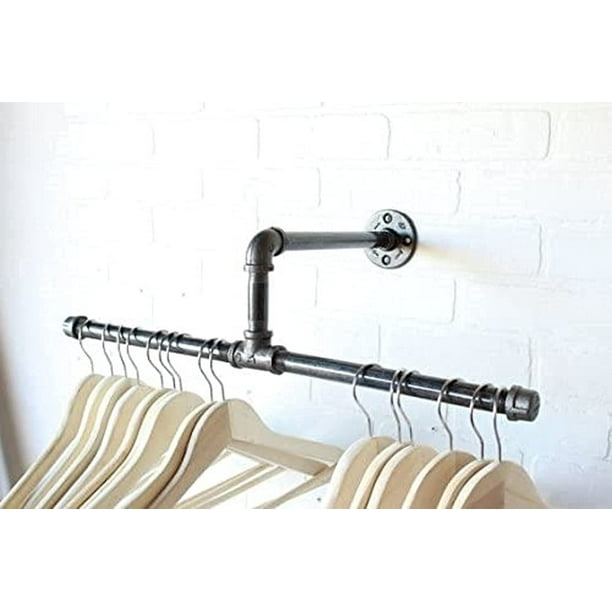Ironwerks Designs 20" Urban Industrial Pipe Wall Rack - Clothing Rack ...