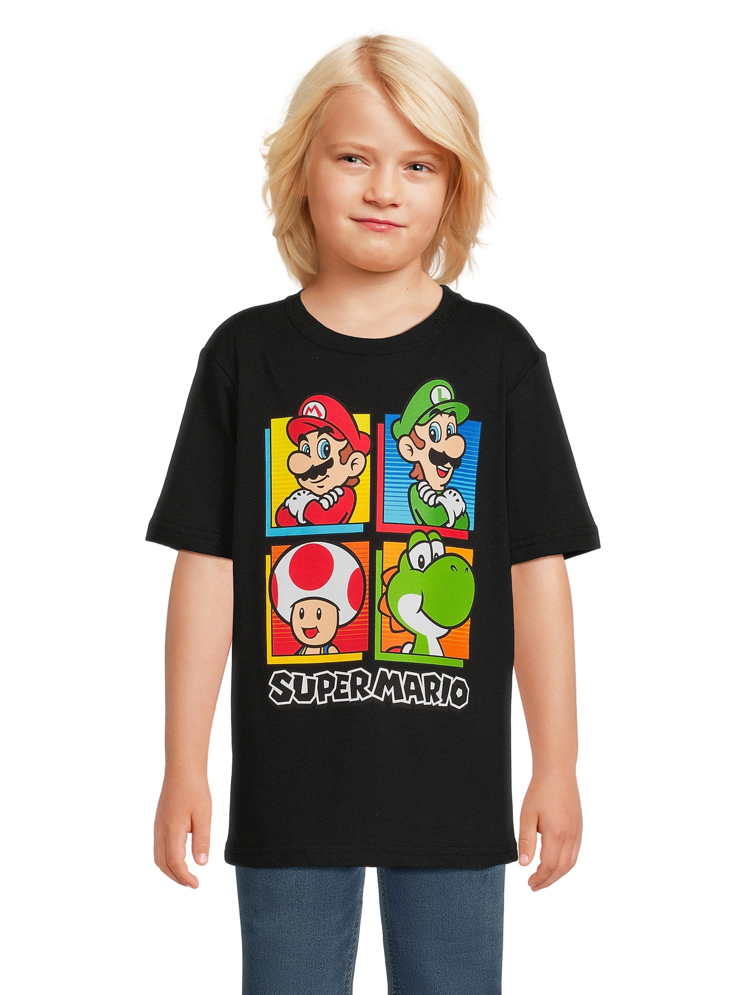 Nintendo Super Mario Bros. Boys Tee, Sizes 4-18 - Walmart.com
