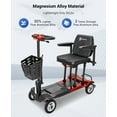 Aotedor 4 Wheels Mobility Scooter for Adults, Ultra Lightweight Folding ...