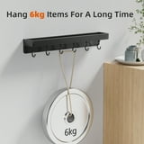 niffgaff Anti-Drop Key Holder, Wall Mount Key Rack with Hooks, Adhesive ...