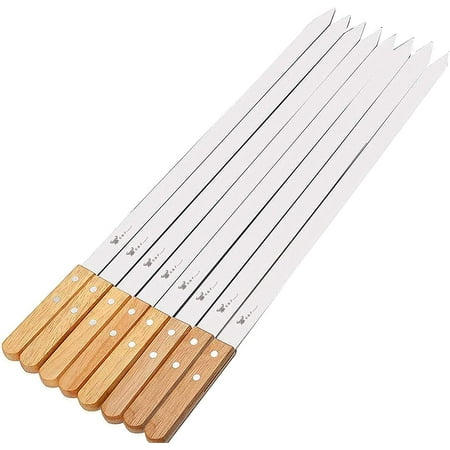 25619 2020 23 Inch Long 5/8 Inch Wide 2mm Thin Stainless Steel BBQ ...