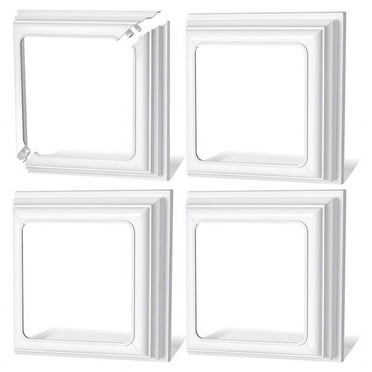 Plastic Black or White Deck Railing Column Post Base Trim Ring 3 x 3 ...