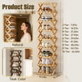 9‑Tier Foldable Bamboo Shoe Rack – No‑Tool Assembly, Tall Skinny ...