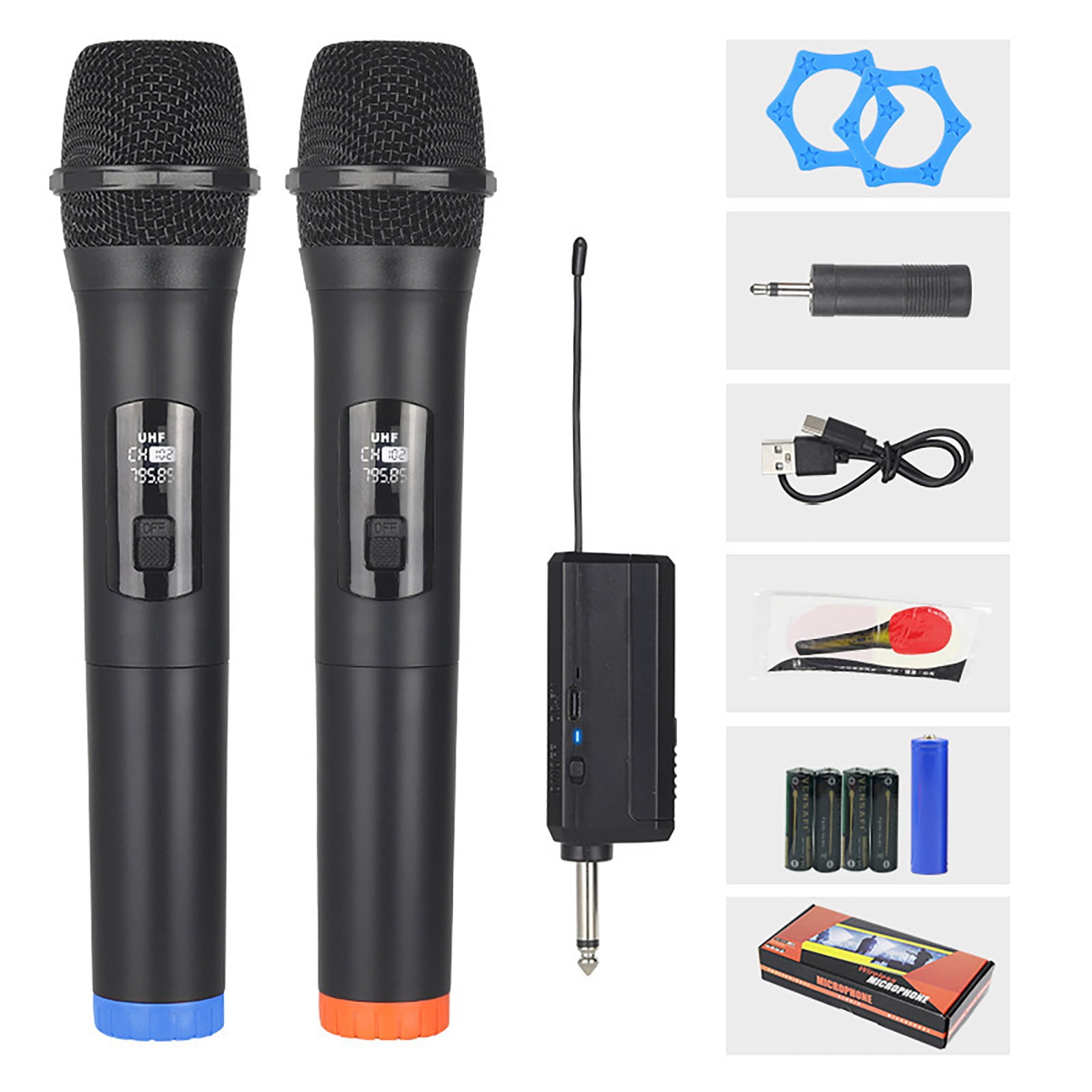 LPSSTORE Channel Wireless Microphone Set Live Streaming & Home Karaoke ...