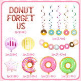 25 PCS Donut Forget Us Party Decoration Going Away Decor Farewell Decor ...