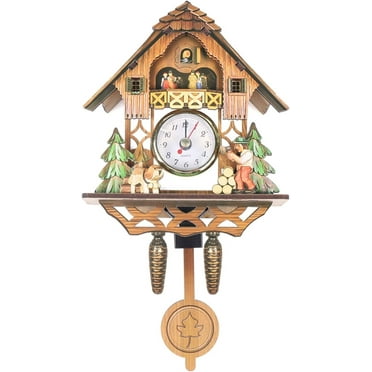 ACME Noralie Wood Frame Grandfather Clock with LED in Mirrored and Faux ...