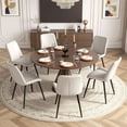 S-HOME Faux Leather Dining Chairs Set of 2, Upholstered Kitchen Chair ...