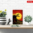 8x12 Inch Metal Wall Art Rectangular Surfer Wave Artwork Retro Sun ...