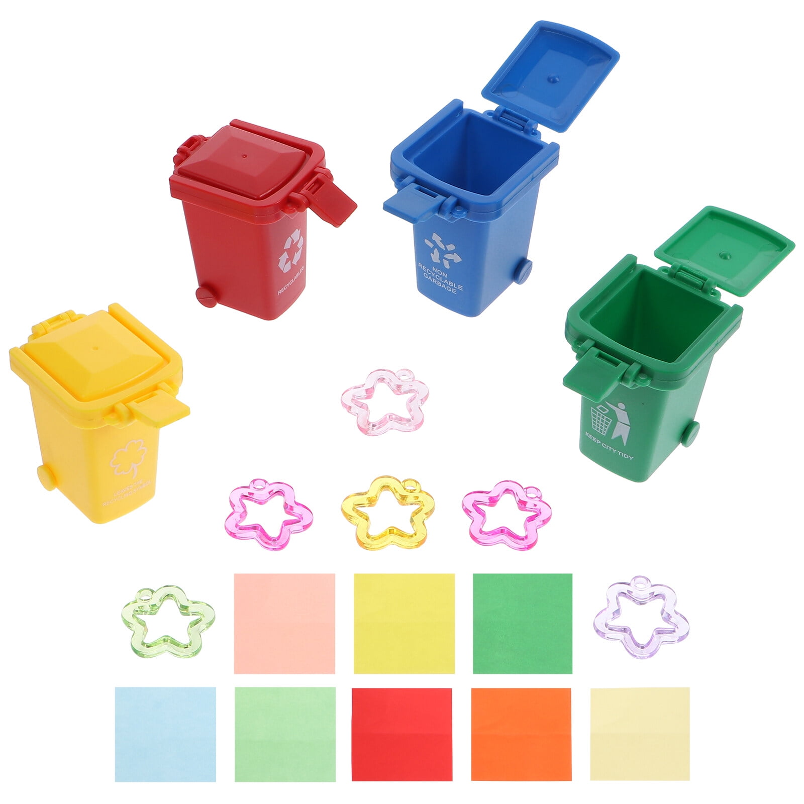 1 Set Conure Toy Color Sorting Bin Bird Toys Teaching Tool Box Parrot ...