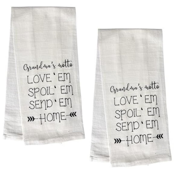 2 Pcs, 100% Cotton Ohia State Flour Sack Printed Kitchen Towels Size ...