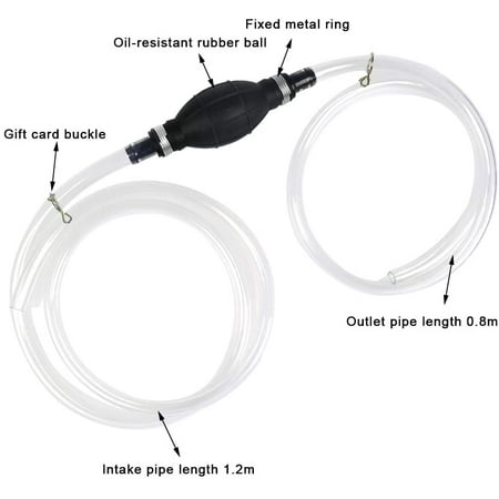 Liquid Transfer Siphon Pump, Universal Manual Operated Water Gas Oil ...