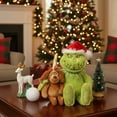 Aurora World Grinch with Santa Hat and Dog Max Plush, 14.5", Holiday ...