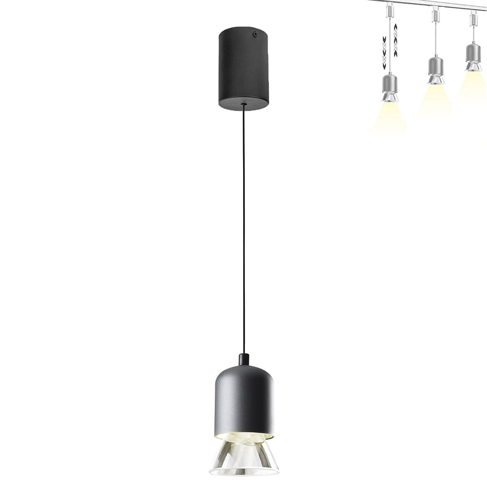 FSLiving 7W Adjustable Levitate Pendnat Light Retractable Lift Ceiling ...