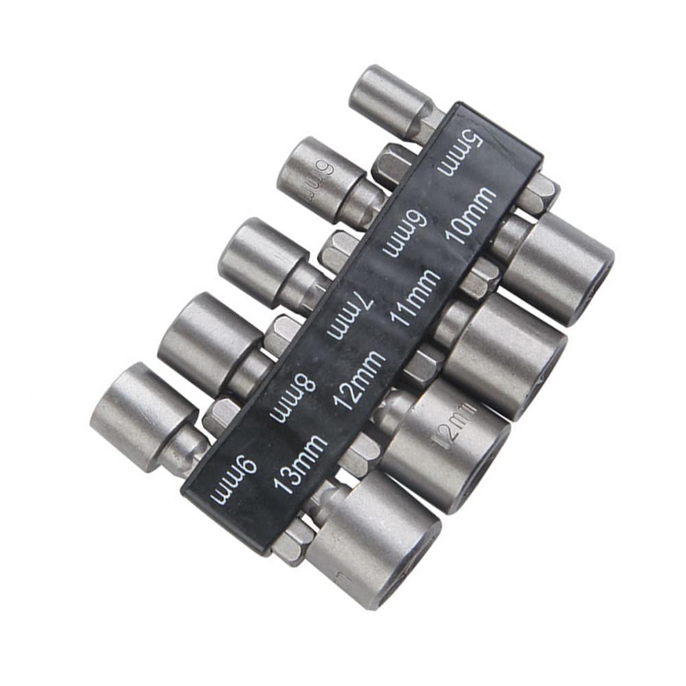 Hexagonal Nut Socket Set | Hex Power Nut Driver Set | 1/4" Hex Shank ...