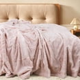 Faux Fur Luxury Throw Blanket,Double Side Soft Fluffy Shaggy Fuzzy ...