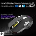 Wireless Gaming Mouse Rechargeable with Rainbow RGB Backlit,Optical ...