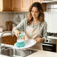 ACDANC Dish Brush with Soap Dispenser,Dishwashing Scrub Brush with Drip ...