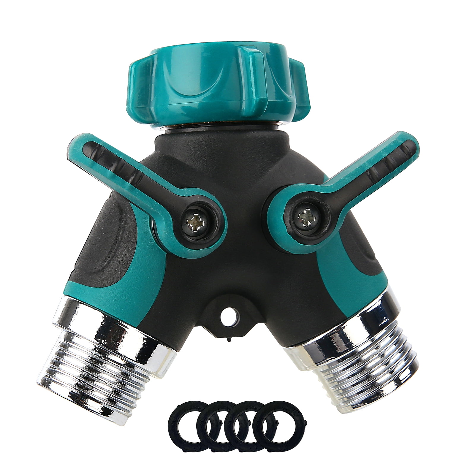 Solimeta 2 Way Water Splitter Heavy Duty, Water Faucet Splitter, Hose ...