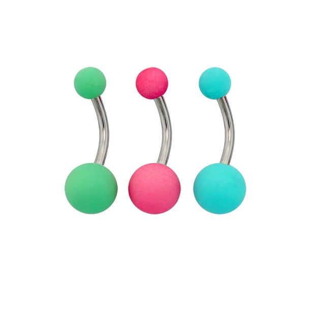 3 piece Matte Neon Belly Set - Walmart.com