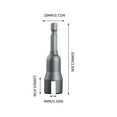 Uutvmp Slotted Socket Wrench, 4mm/4.2mm Power Wing Butterfly Nut Socket ...