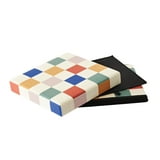 Mainstays Collapsible Storage Ottoman, Multi Color Check - Walmart.com