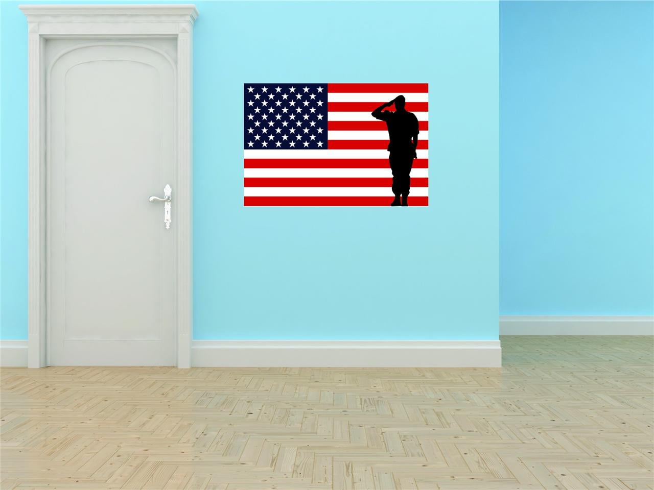 Design With Vinyl Artwork Patriotic Service Solider USA Pride Liberty ...