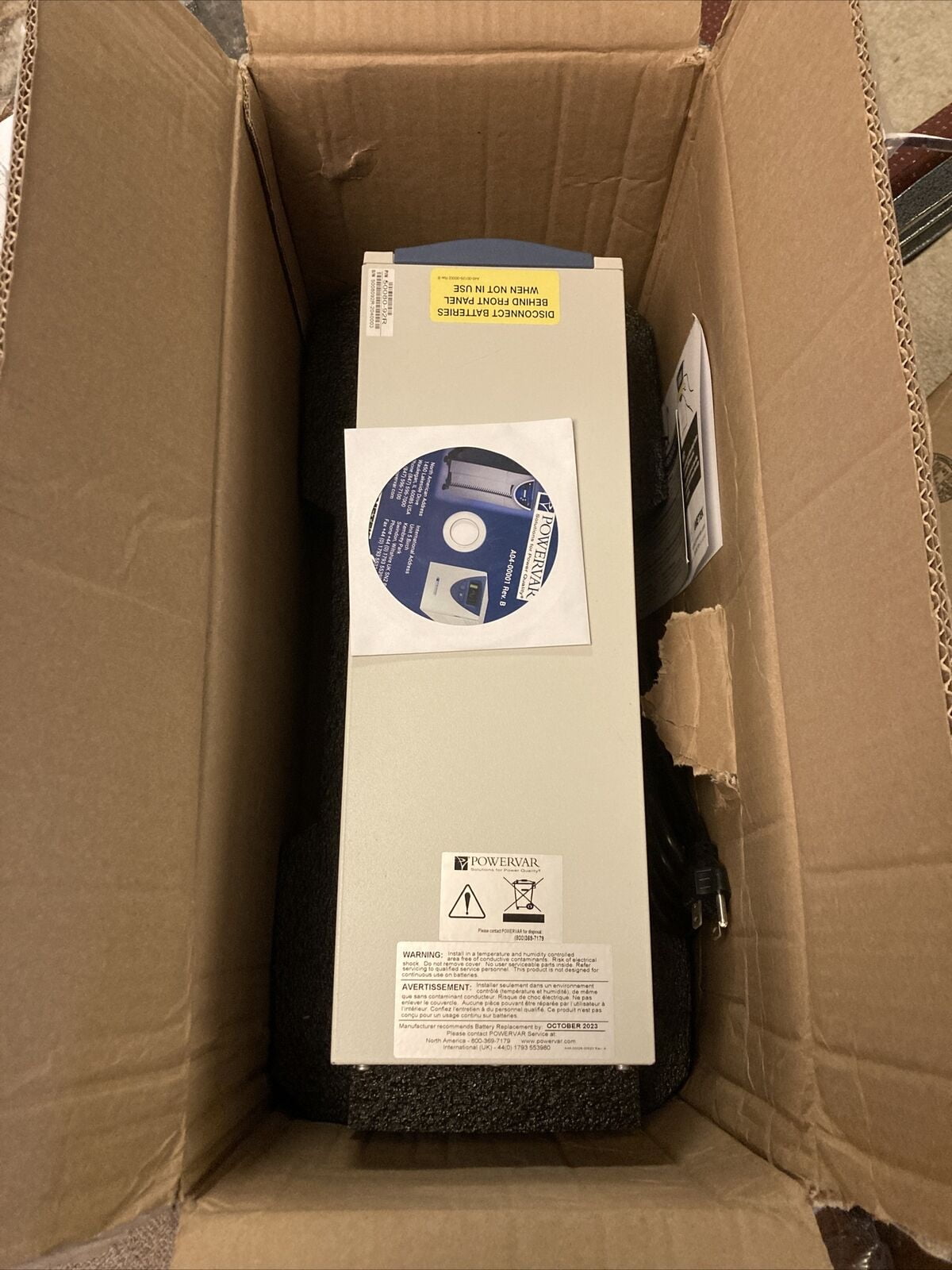 UPS Ametek PowerVar UNINTERRUPTIBLE POWER MNGR ABCE802-11 50080-98R ...