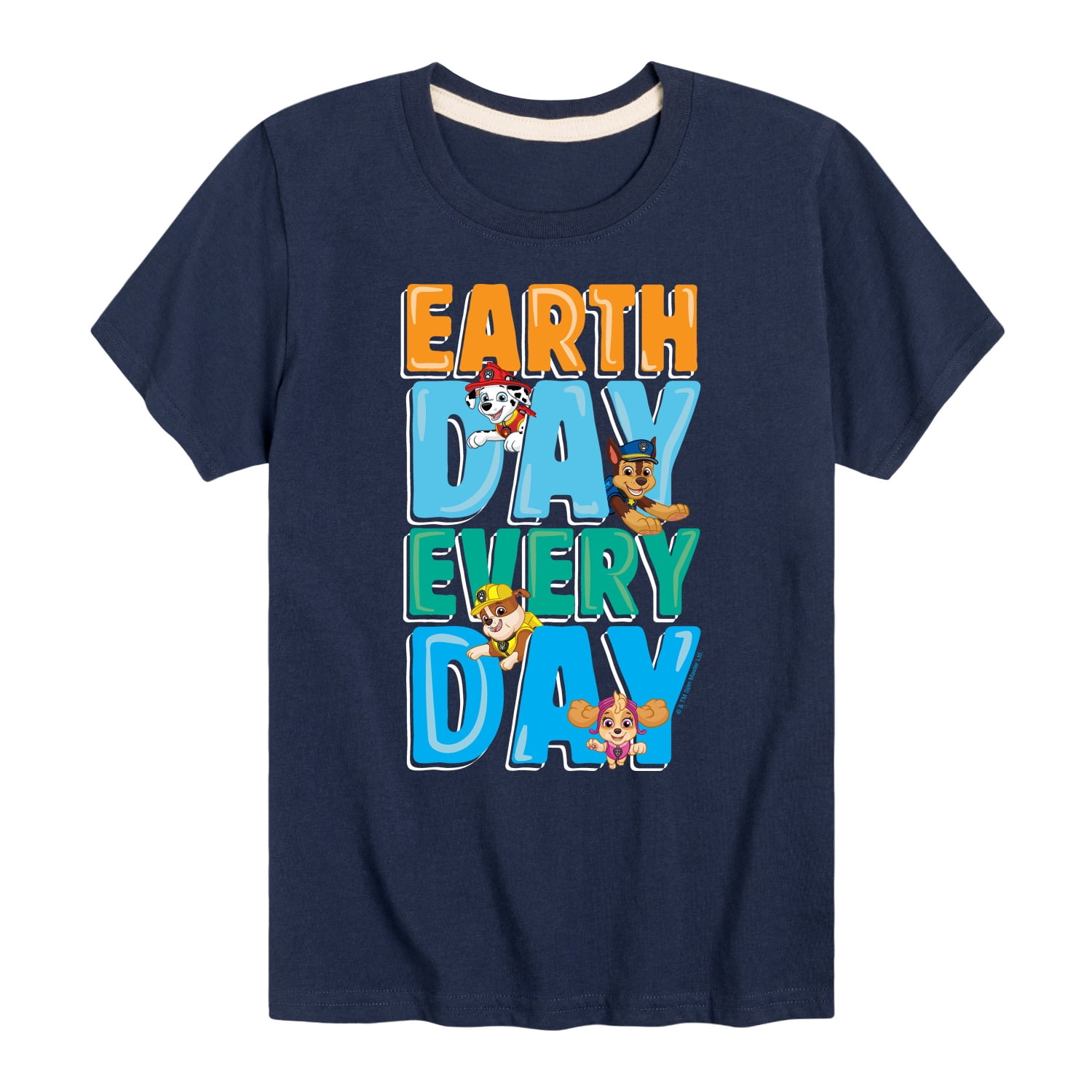 Paw Patrol - Earth Every Day - Toddler And Youth Short Sleeve Graphic T ...