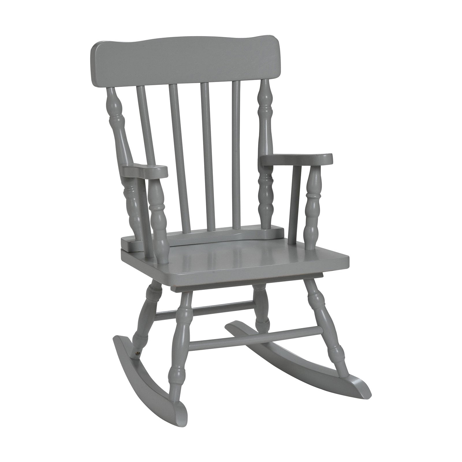 Gift Mark Traditional Kids Spindle Rocking Chair - Gray - Walmart.com