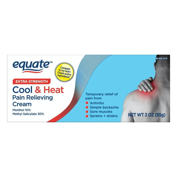Equate Extra Strength Cool & Heat Pain Relieving Cream 3 oz - Walmart.com