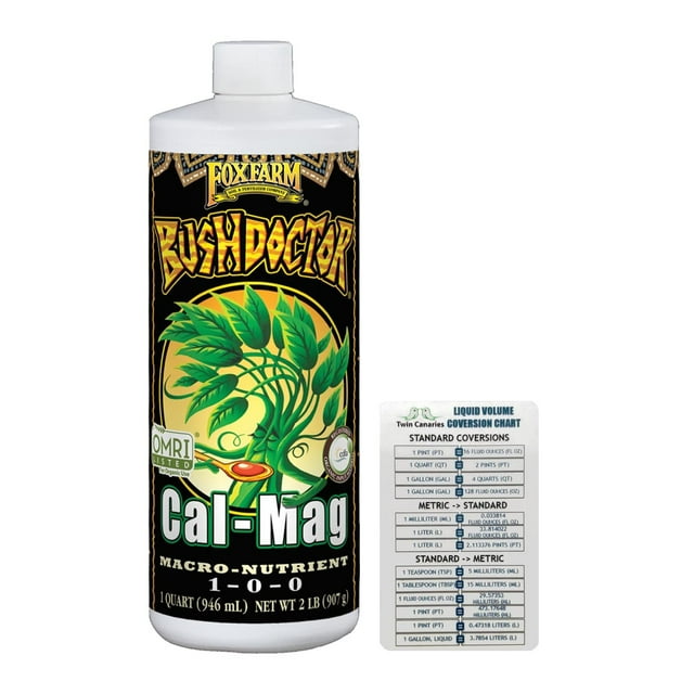 FoxFarm Bush Doctor Cal-Mag Organic Plant Supplement - 1 Quart (32 fl ...
