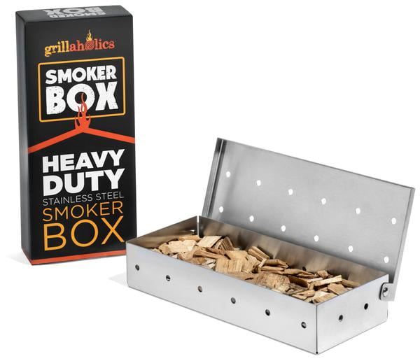 Grillaholics XL Stainless Steel Smoker Box - Walmart.com