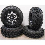 MSA Milled Flash 20" UTV Wheels 33" MotoHavok Tires Can-Am Maverick X3 ...