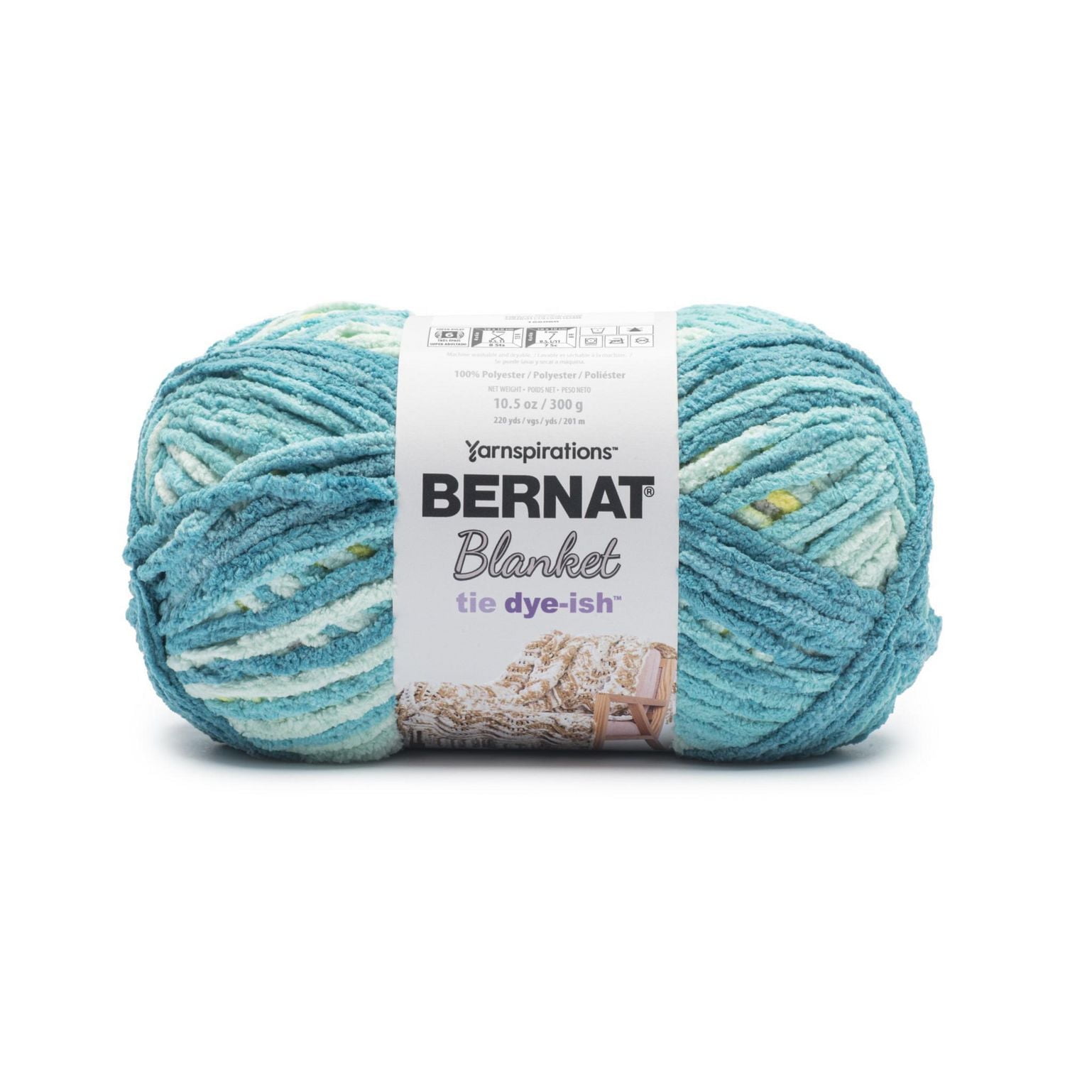 Click here for Bernat Blanket Tie Dye-Ish Yarn  Polyester #6 Supe... prices