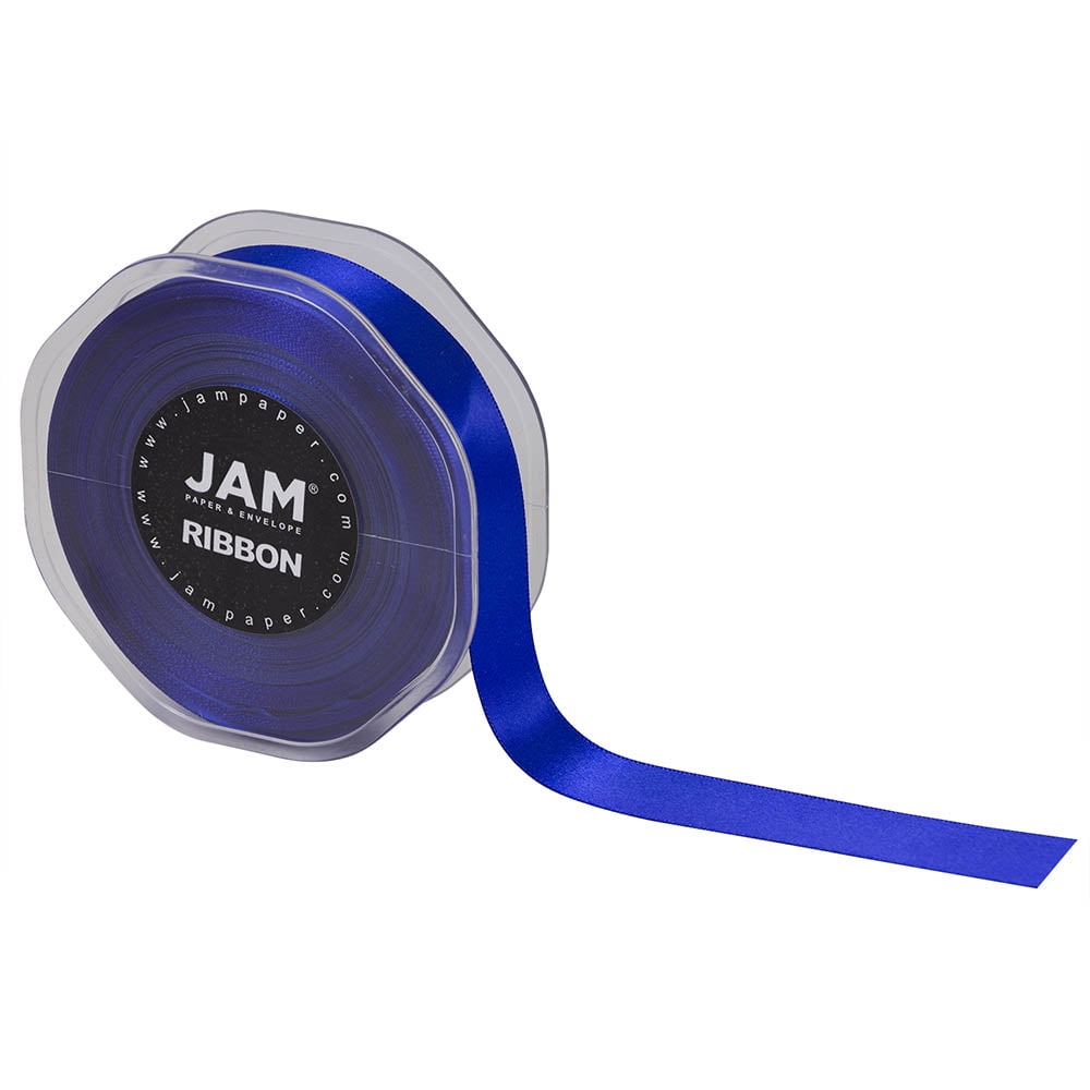 JAM Double Faced Satin Ribbon, 7/8 Inch Wide x 25 Yards, Royal Blue ...