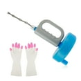 23 Ft Drain Auger with Gloves Flexible Plumbing Snake Ergonomic Drain ...