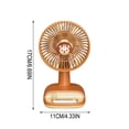 YuanGuangQ USB Rechargeable Desktop Mini Fan, Portable Small Fan with ...