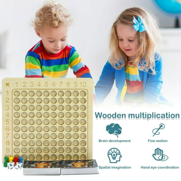 Wooden Math Multiplication Board Montessori Children Counting Toy ...